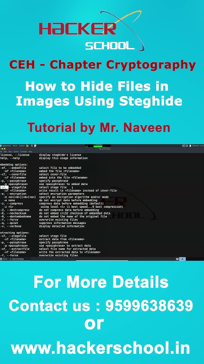 Cyber Security Course | How to Hide Files in Images Using Steghide | CEH Cryptography Tutorial ...