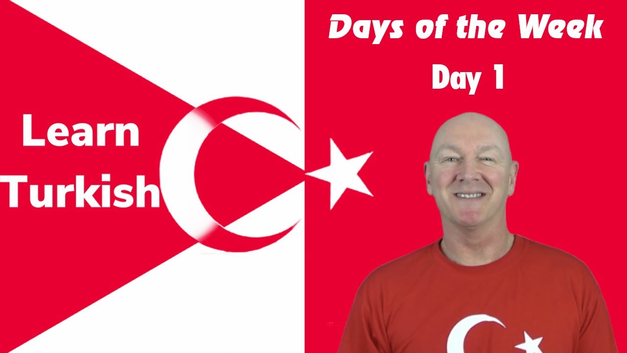 Learn Turkish Fast | Days of the Week in Turkish | Turkish Lessons Day ...