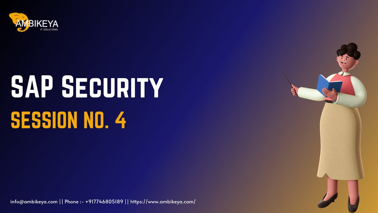 SAP Security Session No. 4 || SAP Security || Sub Module || SAP ...