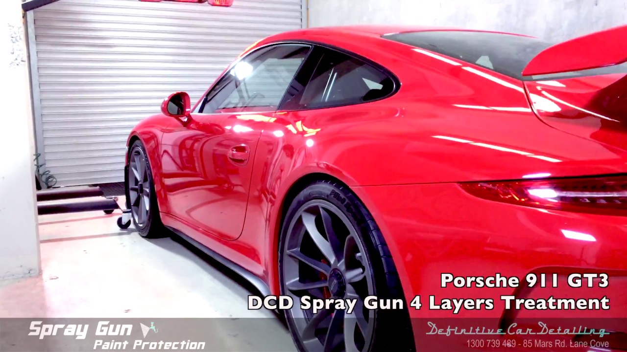 Porsche 911 GT3 Definitive Sydney Spray Gun 4 Layers Paint Enhancement ...