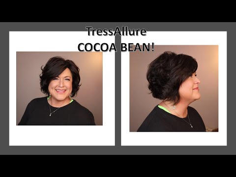 TressAllure COCOA BEAN | Color Spotlight | Dark Brunette Wig On ...