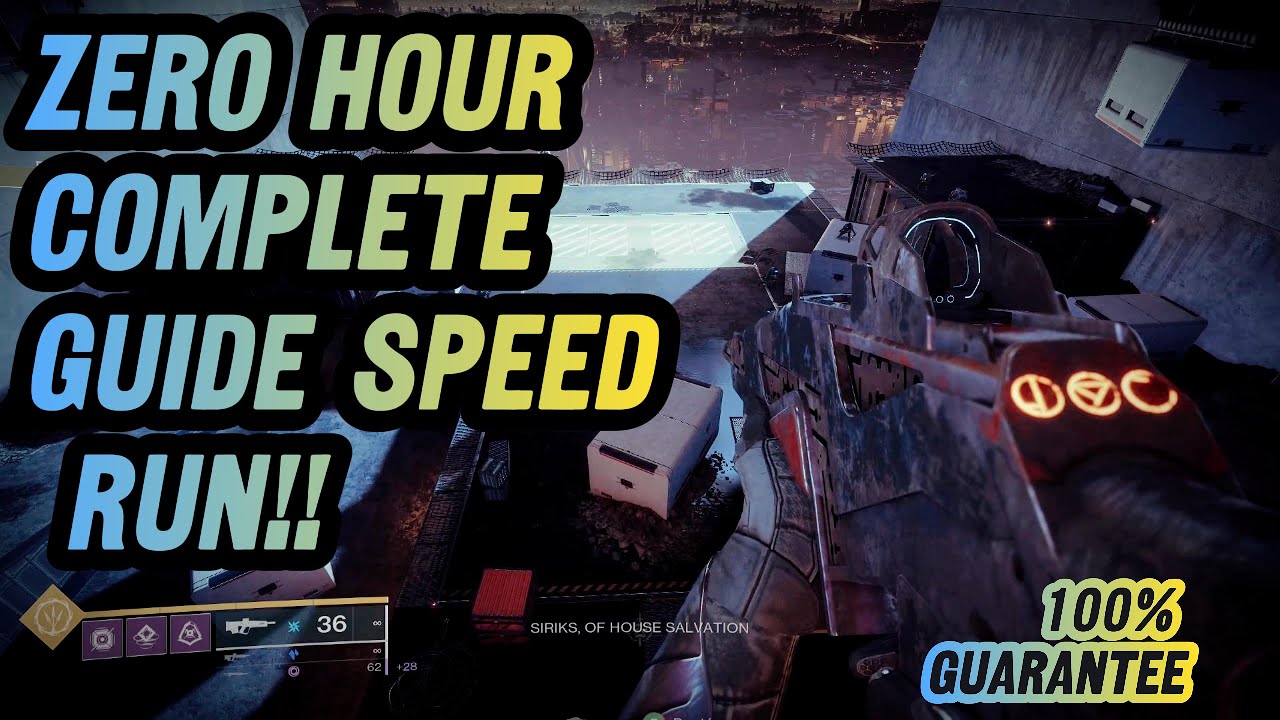Zero Hour Quest Complete Guide Speed Run - YouTube