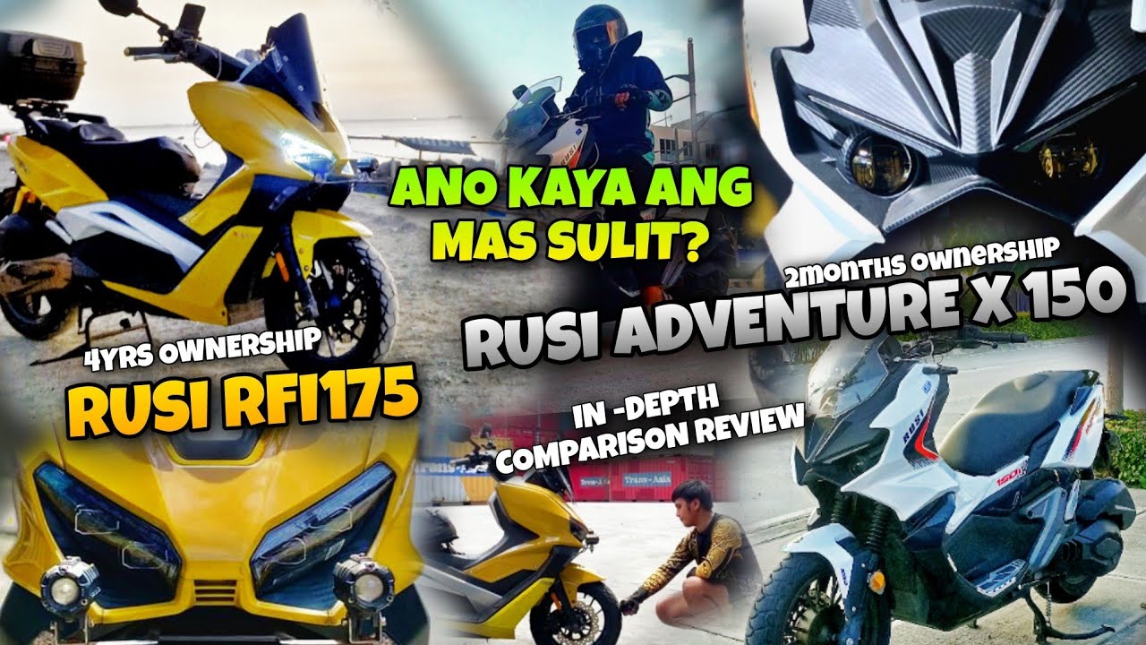 Alin kaya ang mas sulit? | RUSI RFI 175 | RUSI ADVENTURE X 150i ...