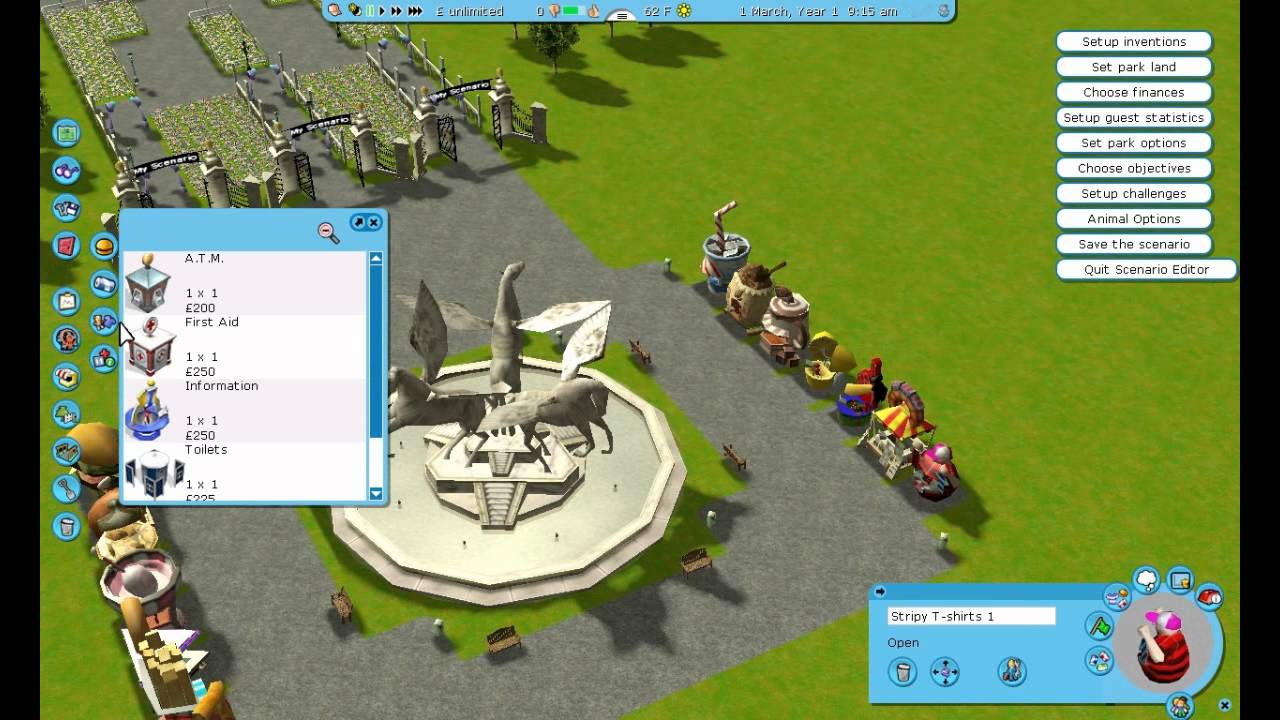 RCT3 Entrance Tutorial - How To Build A Simple Yet Nice Entrance - By ...