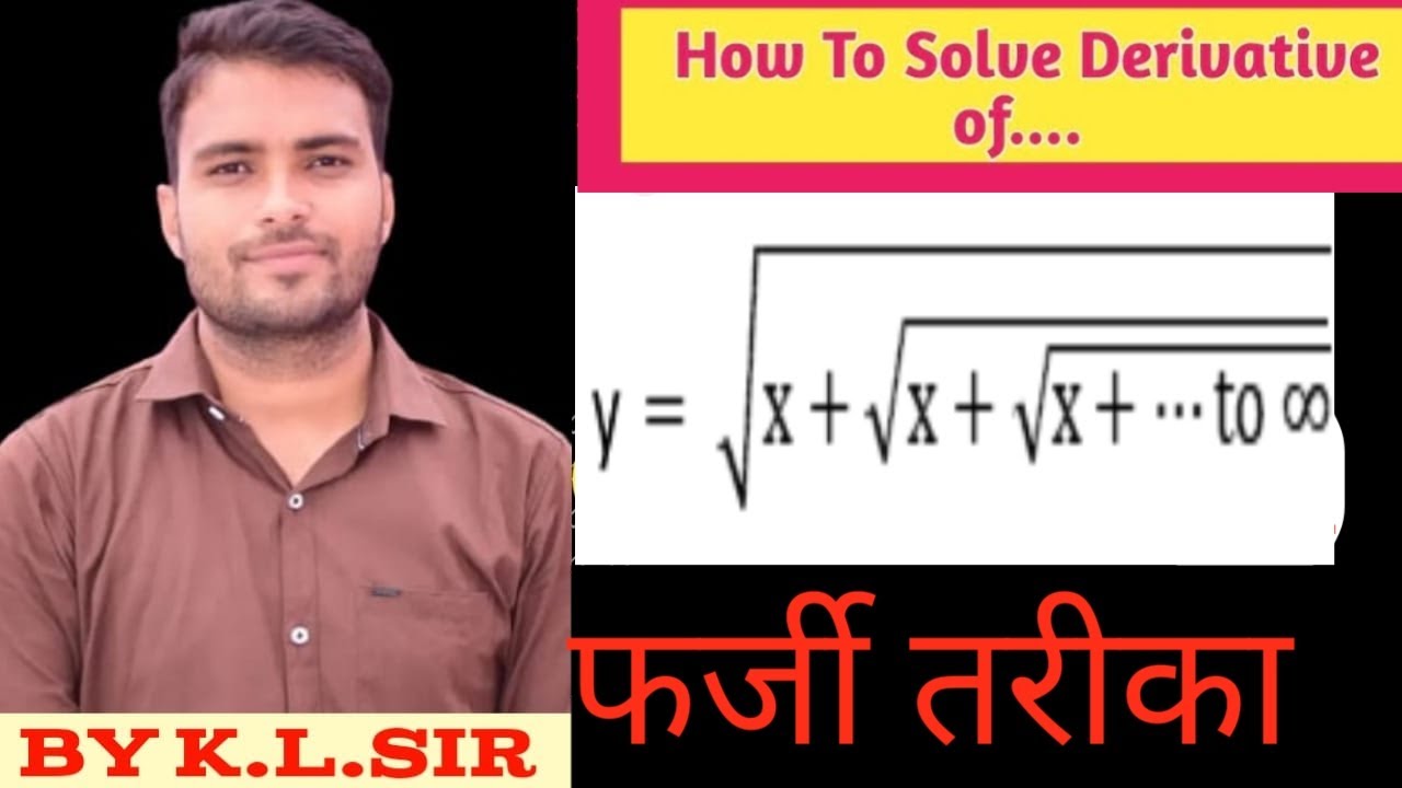 How to solve derivative by #farzitarika - YouTube