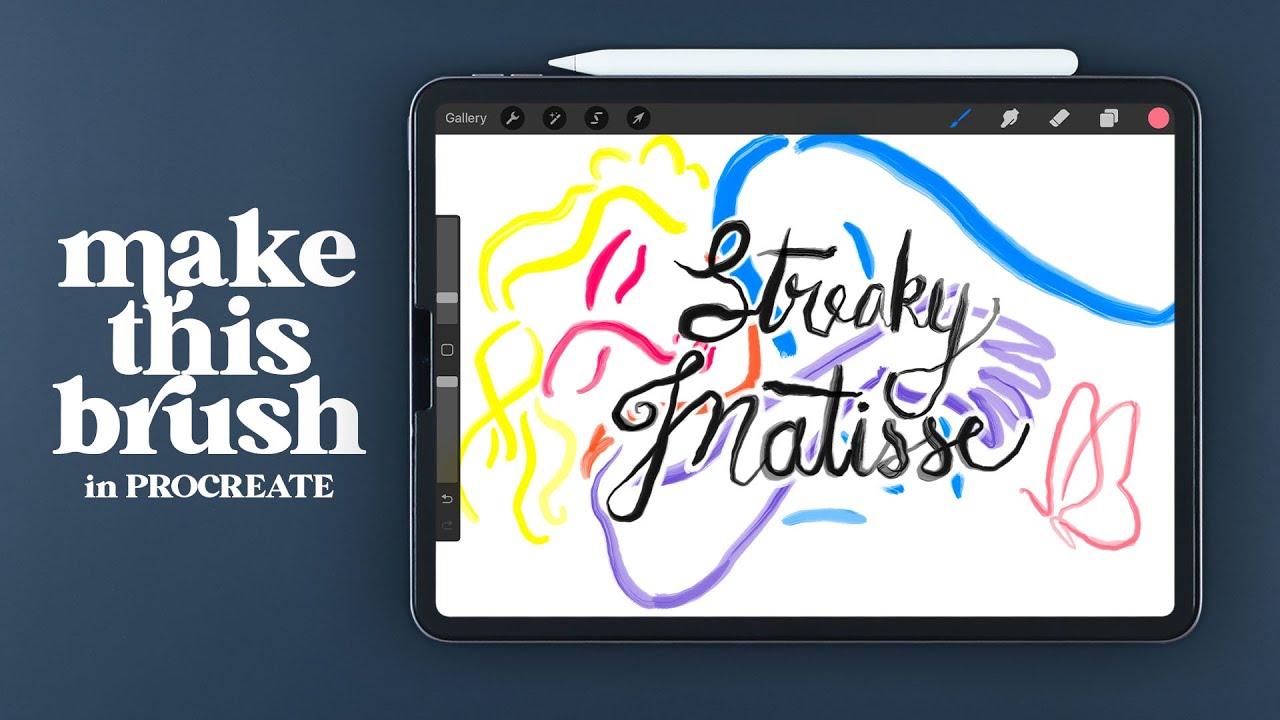Create Streaky Matisse Brush in PROCREATE (Artist Series No.2) - YouTube