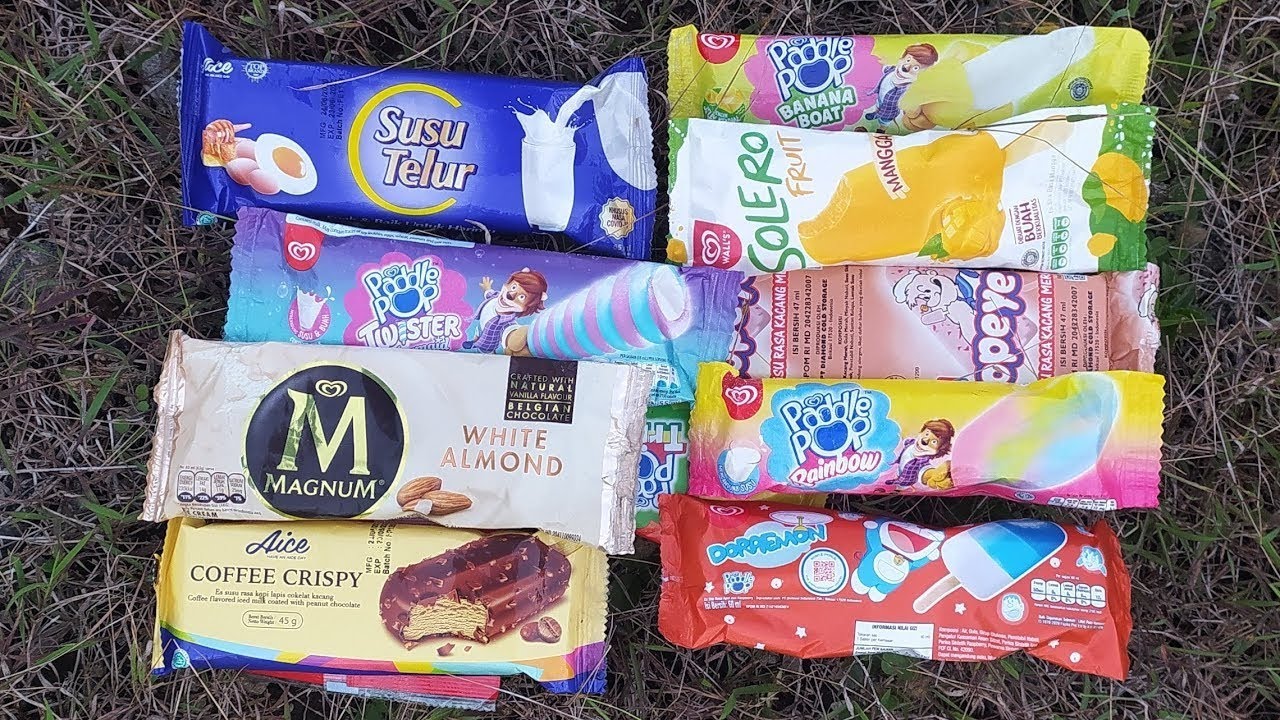 Menemukan ew krim paddle pop rainbow, es krim walls, yupi, lolopop, es ...