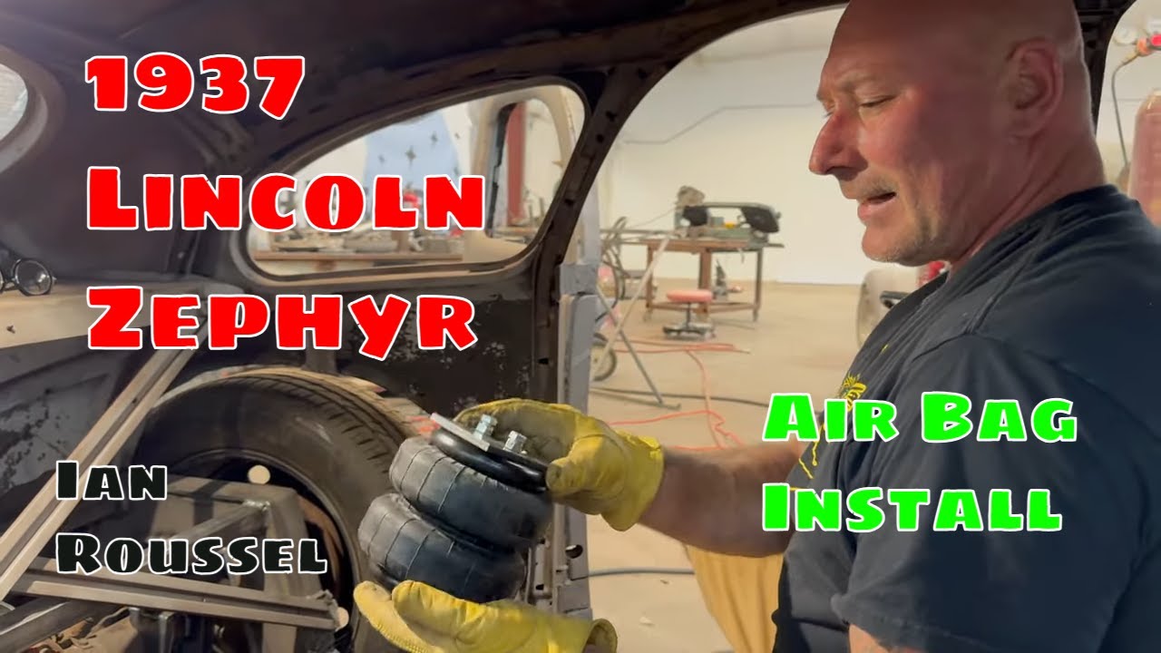 1937 Lincoln Zephyr: Ian Roussel Installs AirBags 🤩 - YouTube