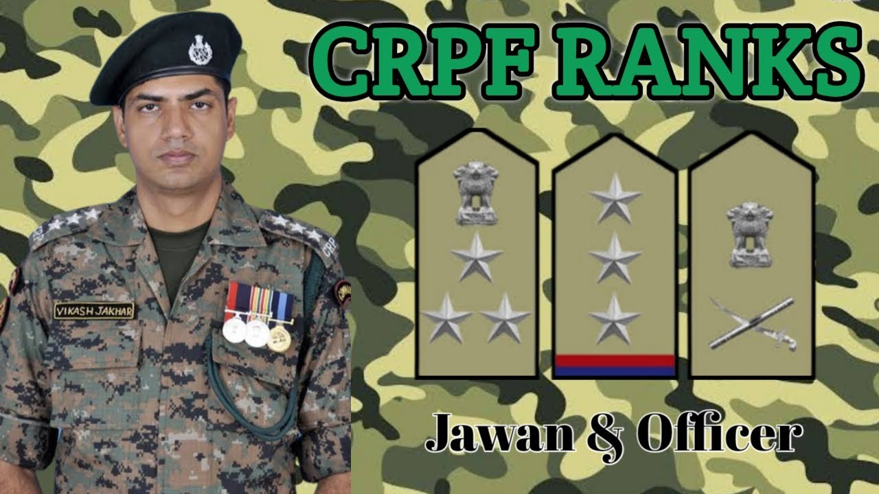 CRPF ALL RANKS Jawan To Ofiicer AN Defence YouTube