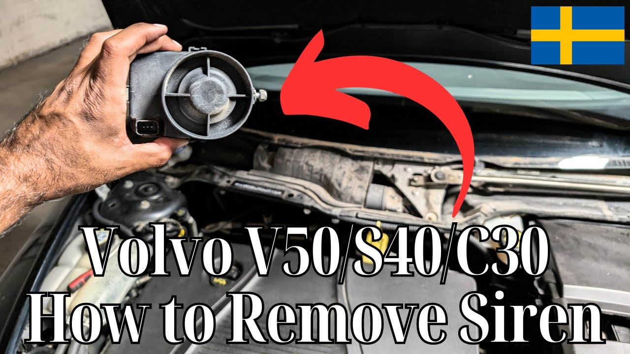 How to Remove Volvo S40/V50/C30 2008 - Alarm Siren | Adnans Garage ...