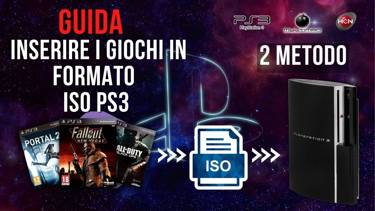 GUIDA - Inserire i giochi in formato ISO PS3 - 2 Metodo - YouTube