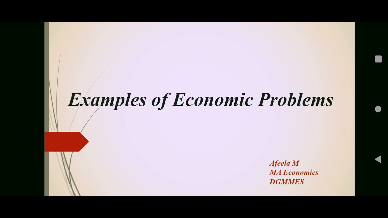 Examples of Economic Problems ( Micro Economic & Macro Economic) - YouTube