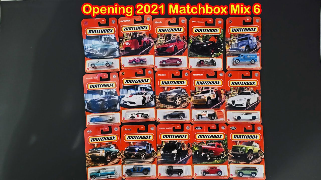Opening 2021 Matchbox Mix 6 - YouTube