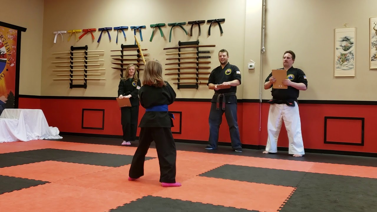 Asha doing Pinan one with sword - YouTube