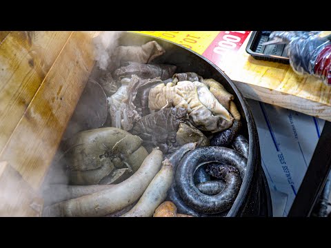 Various homemade sundae, blood sausage [Korean street food]