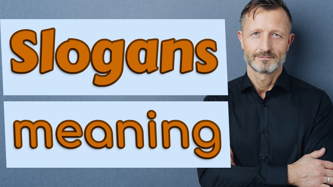 Slogans | Definition of slogans 📖 - YouTube