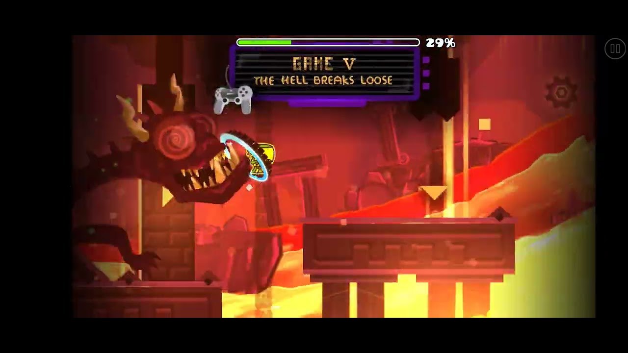 main game geometry dash change of scene - YouTube