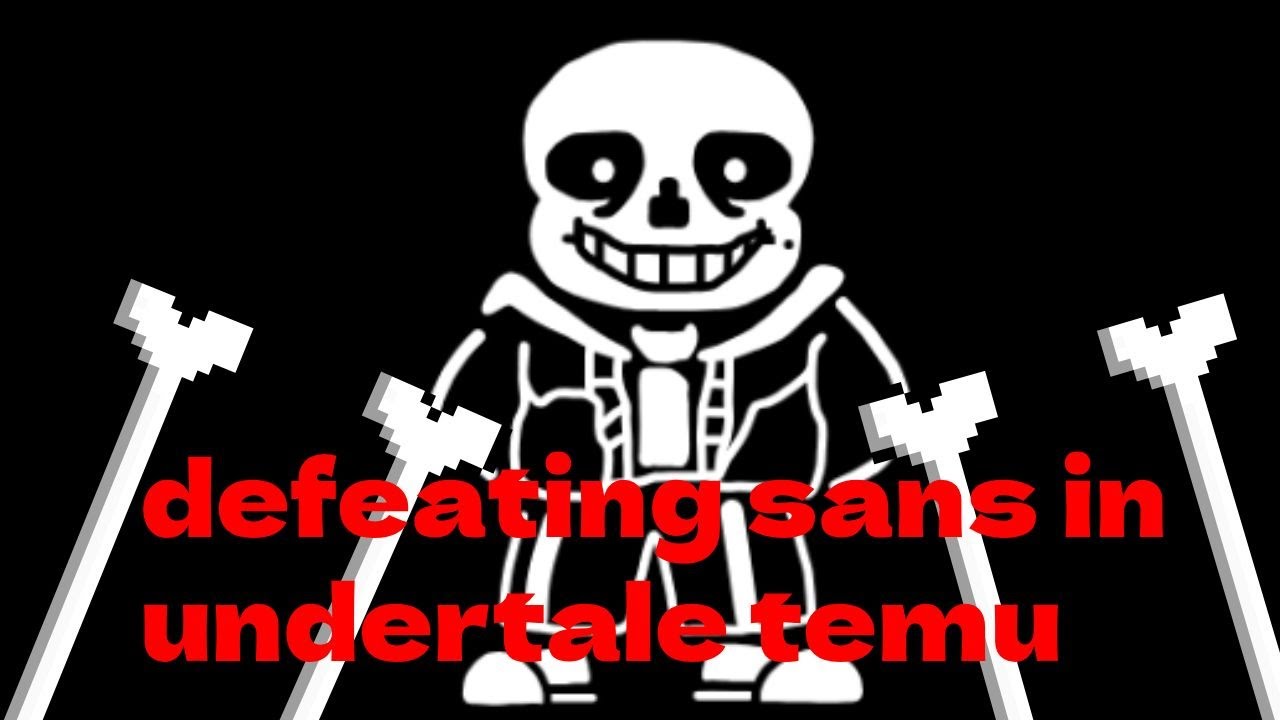 Playing and challenging sans in a fight in undertale TEMU - YouTube