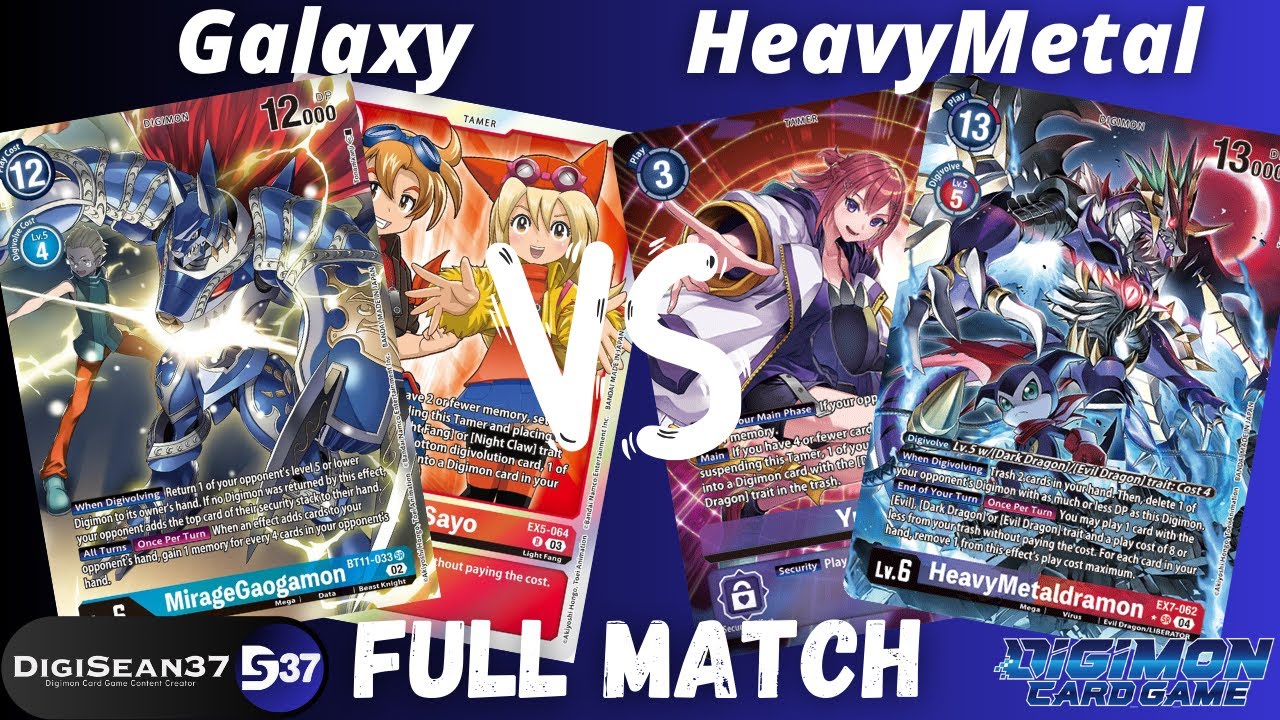 Galaxy Mirage VS HeavyMetaldramon | Digimon Card Game | Special Limited ...