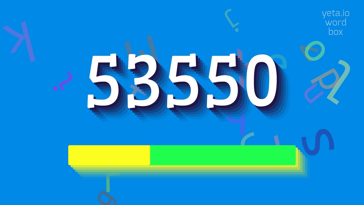 How to say "53550"! (High Quality Voices) - YouTube
