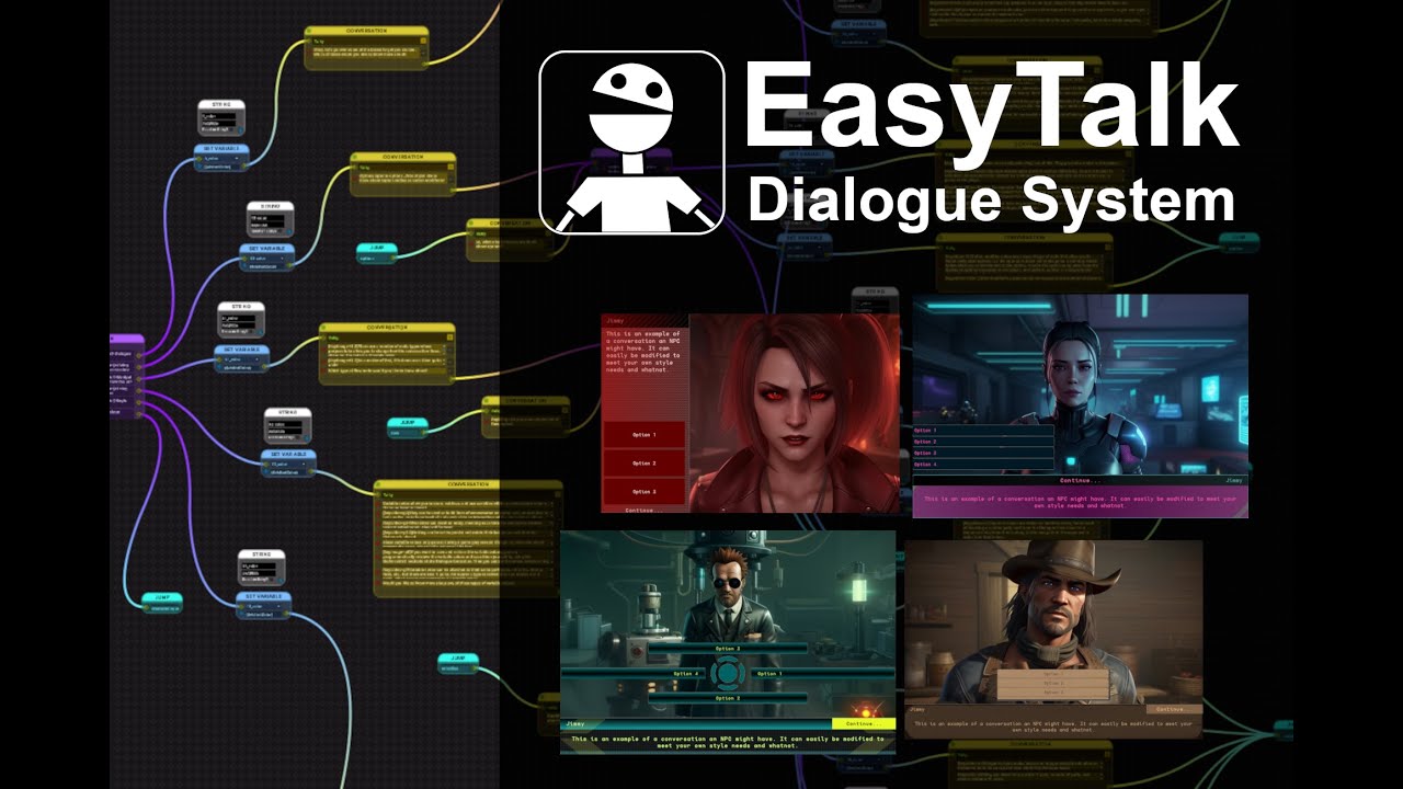 EasyTalk Dialogue System for Unity Games - YouTube