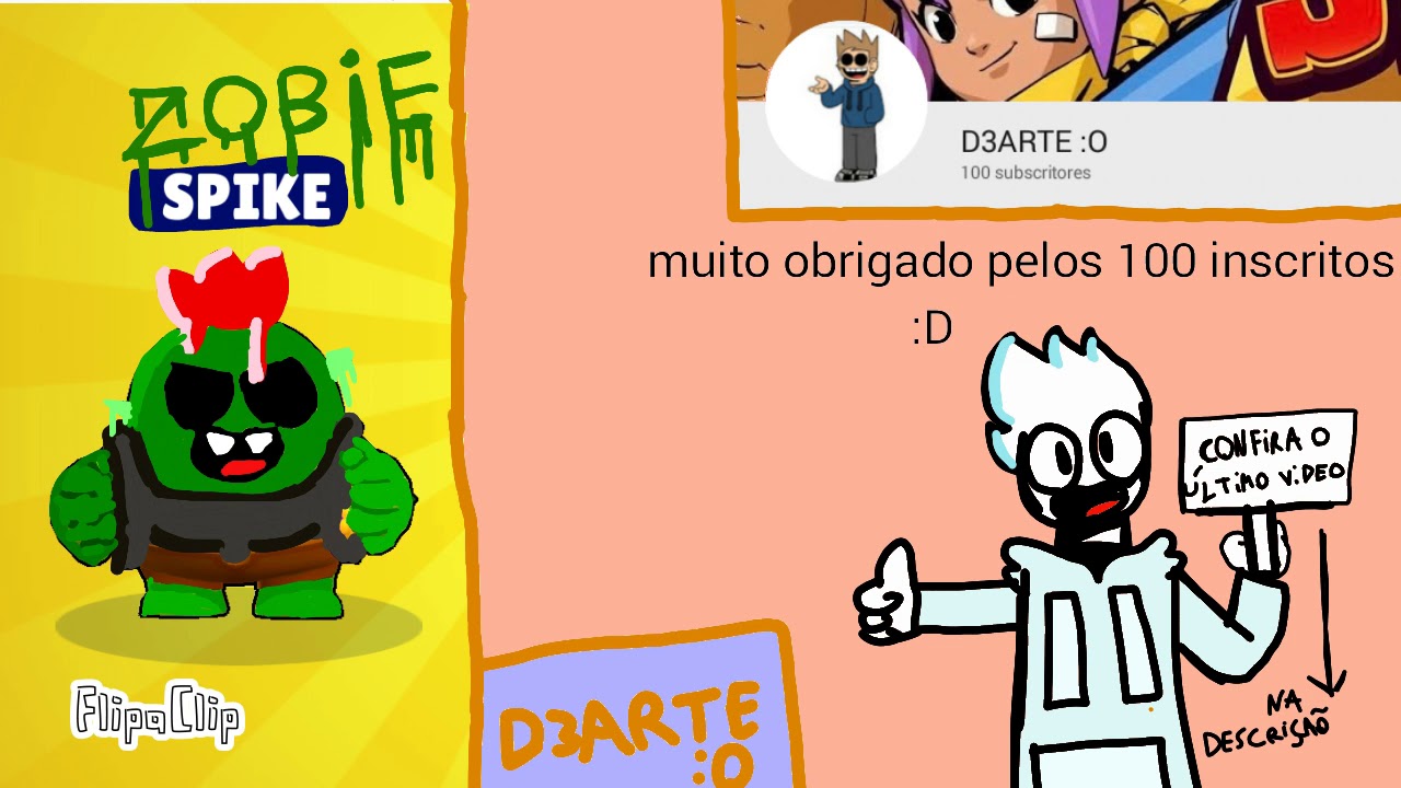A skin que eu fiz 😂😂😂 (Animação) #3 / Spike Zombie - YouTube
