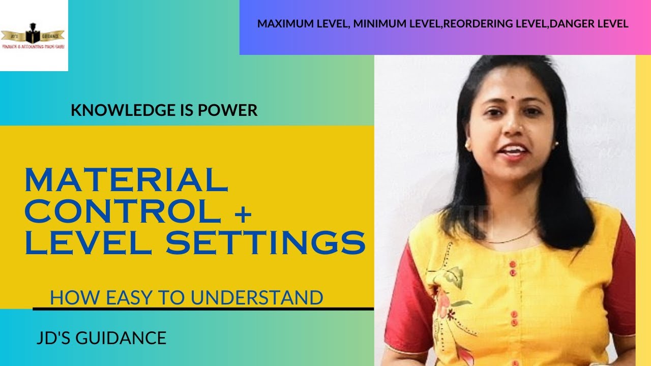 Material control- level setting - YouTube