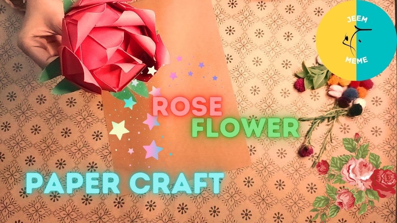 How to make Rose Flower | Creative DIY Paper Craft Ideas | Easy and Fun ...