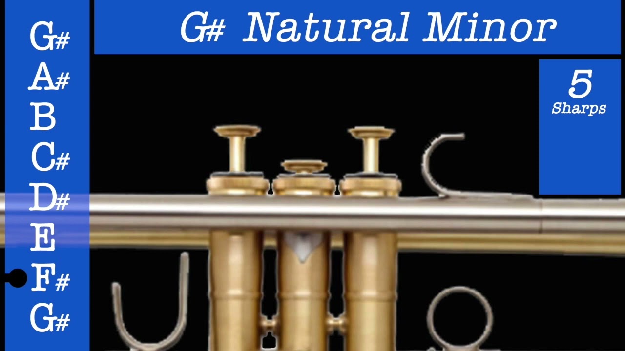 (Trumpet Finger) G# Natural Scale G Sharp Natural Scale Trumpet Lessons ...