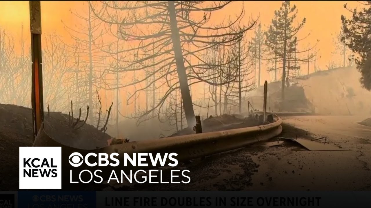 More evacuation orders issued as Line Fire continues to grow - YouTube