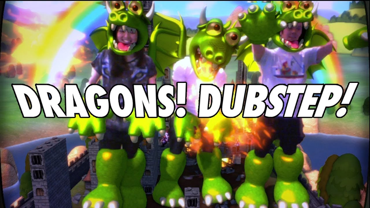 Kinect Party Gameplay - Dubstep, Dragons - Happy Action Theater Returns ...