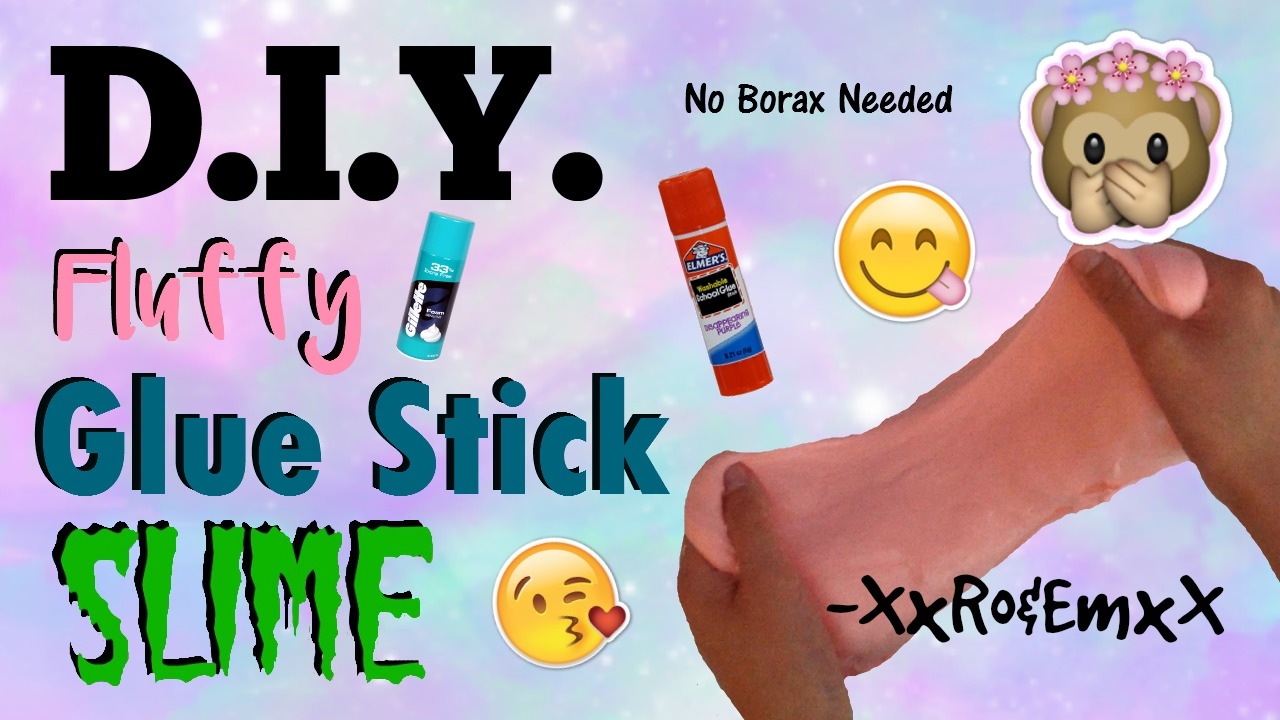 D.I.Y. Fluffy Glue Stick Slime | Glue Stick Slime Redo! (No Borax ...