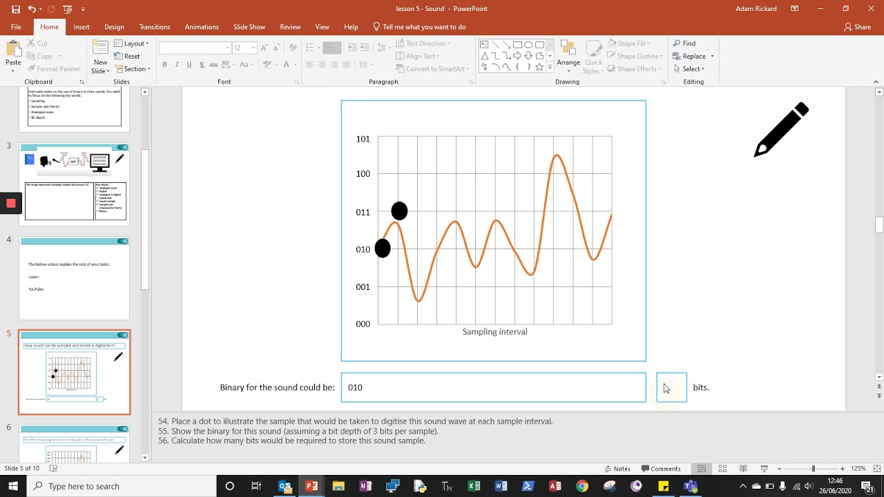 Data Representation Lesson 5 Sound - YouTube