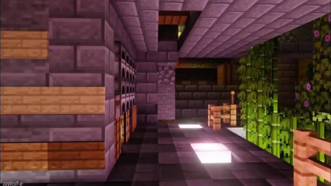 Minecraft underground base animation - YouTube
