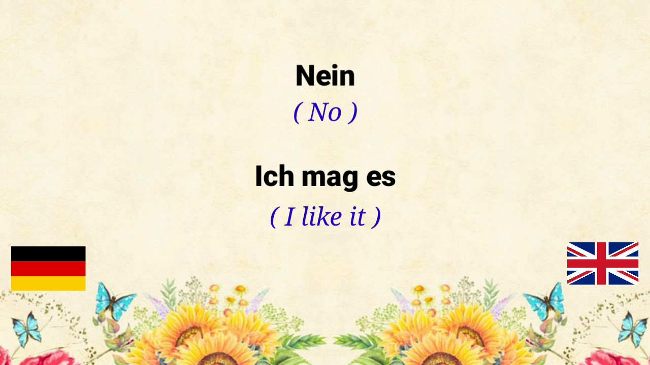 Belajar bahasa jerman, kalimat umum sehari-hari - YouTube