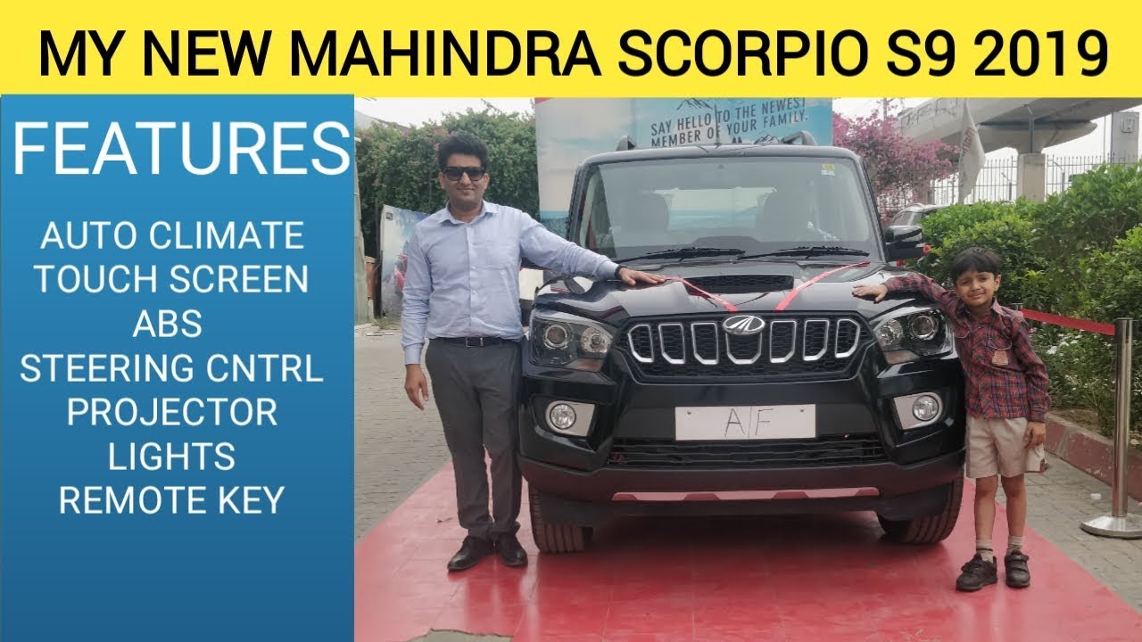 Our New Mahindra Scorpio S9 black 2019 | Detailed features - YouTube