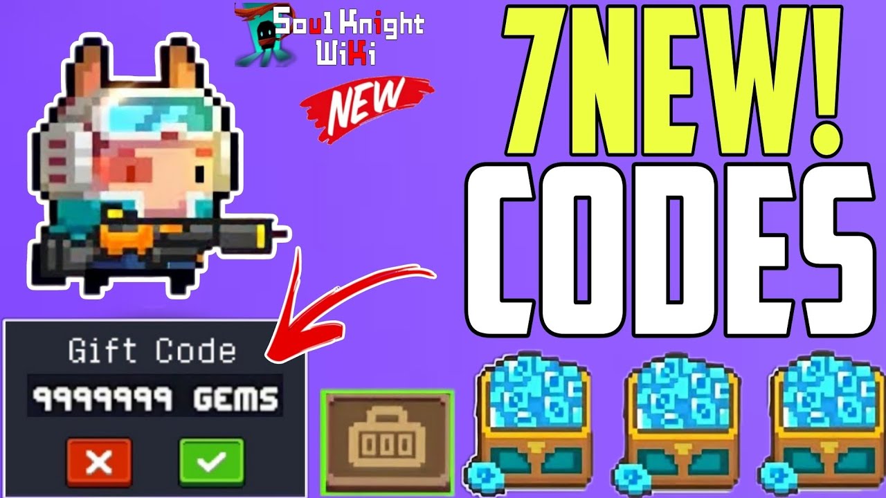 FREE GEMS CODES FOR SOUL KNIGHT 2023 || SOUL KNIGHT GIFT CODES 2023 ...