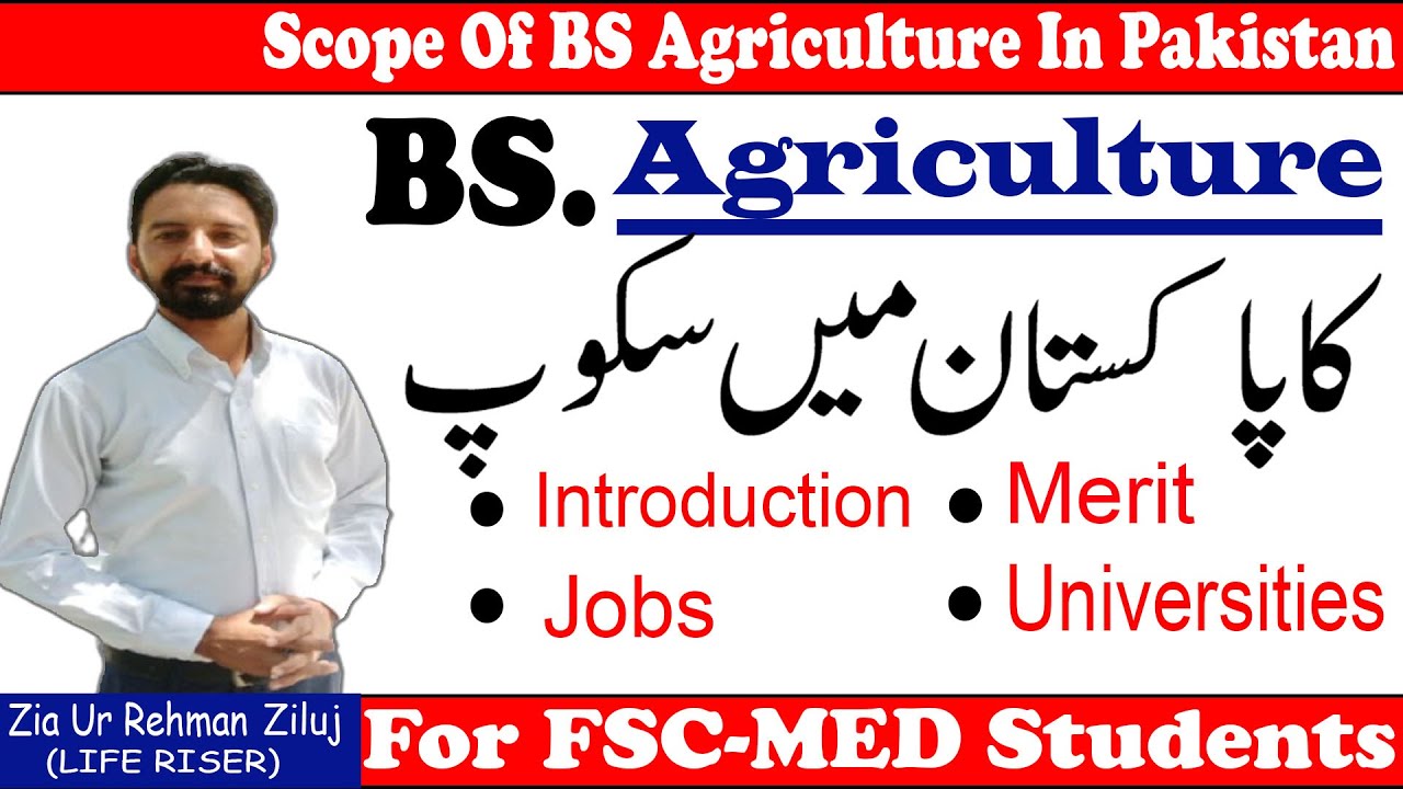 BS Agriculture | Scope Of BS Agriculture In Pakistan | In Urdu | By Zia ...