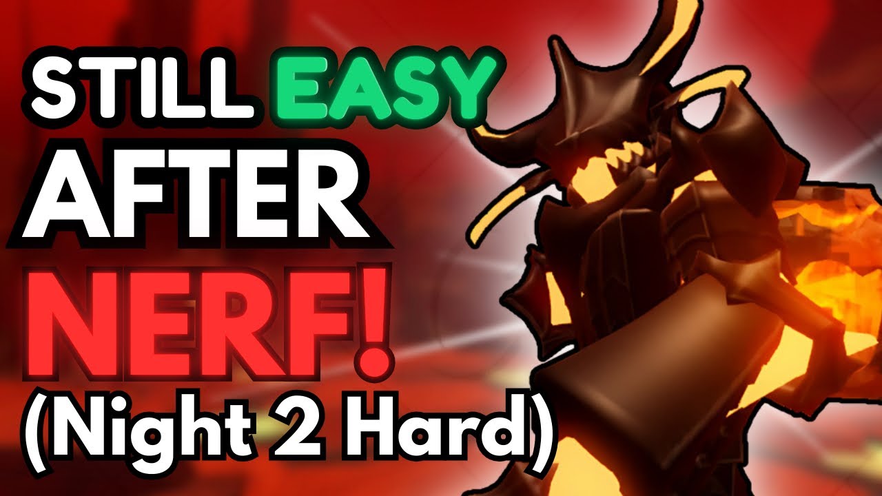 How To SOLO Night 2 Hard AFTER NERF!? TDS Halloween Event Night 2 ...