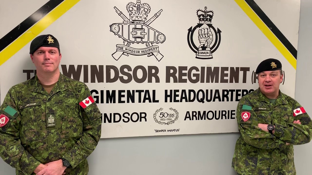 A Message from the Windsor Regiment - YouTube
