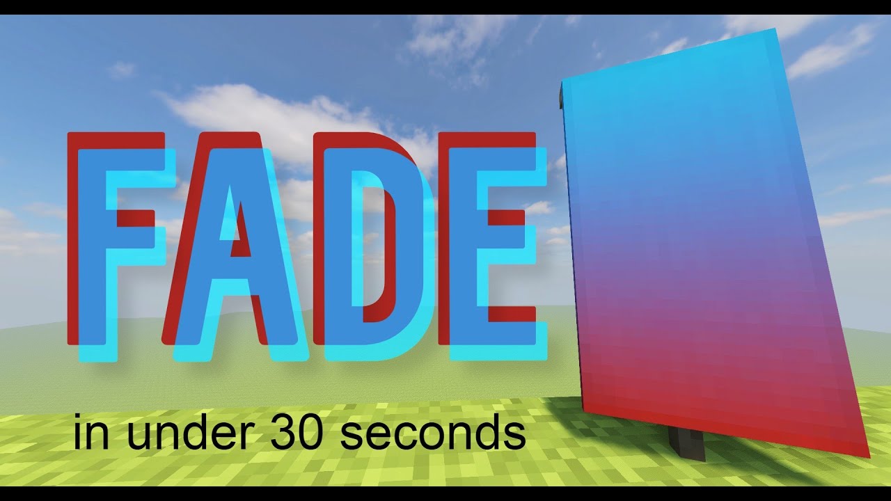 HOW TO MAKE A FADE BANNER IN UNDER 30 SECONDS! (Minecraft) #shorts ...