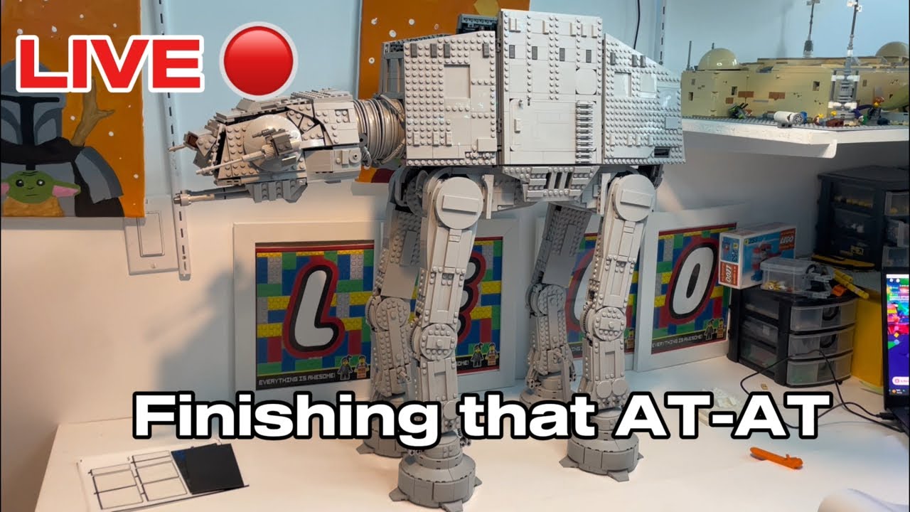 LIVE 🔴 finishing the UCS AT-AT - YouTube