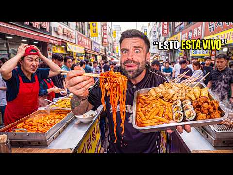 COMIENDO COMIDA CALLEJERA en COREA del SUR por PRIMERA VEZ