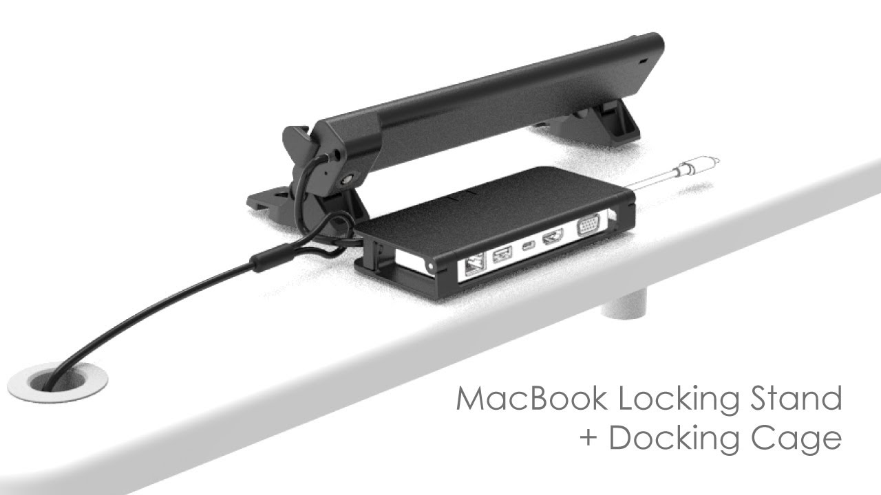 Sinox Lock │ MacBook Locking Stand & Docking Cage - YouTube