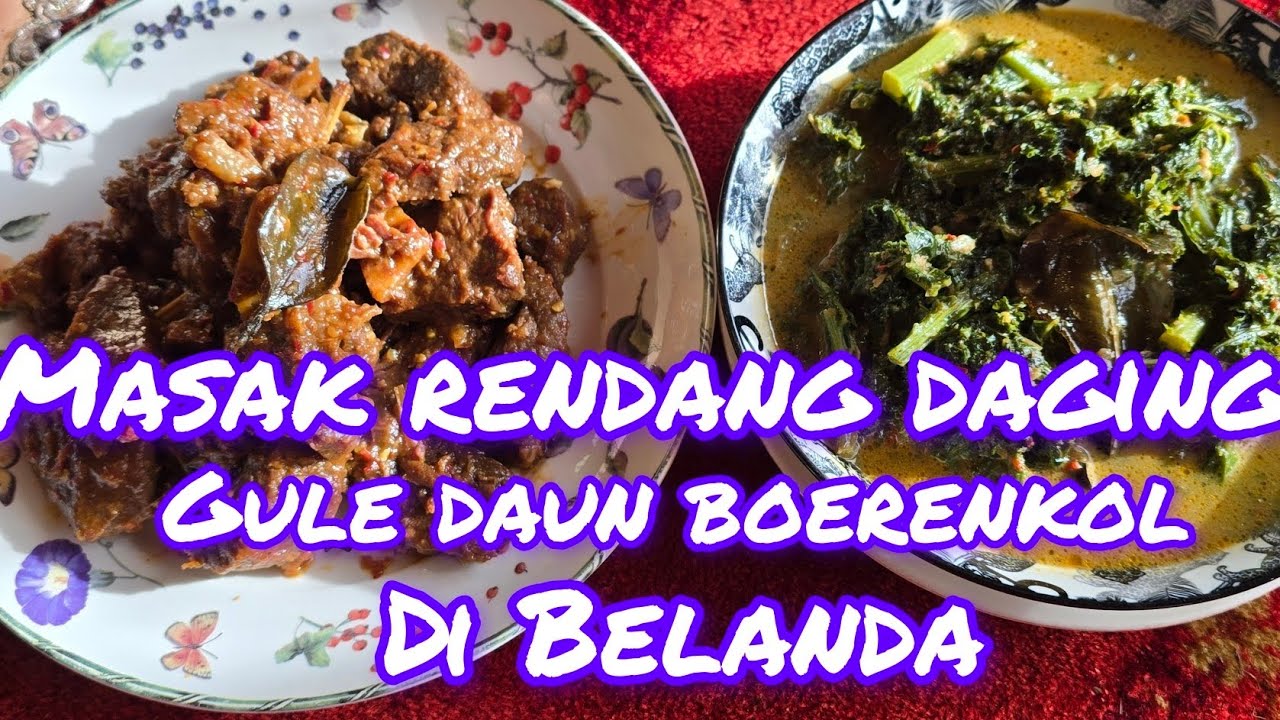 MASAK RENDANG DAGING SAPI PRESTO DAN GULE DAUN BOERENKOL DI BELANDA ...