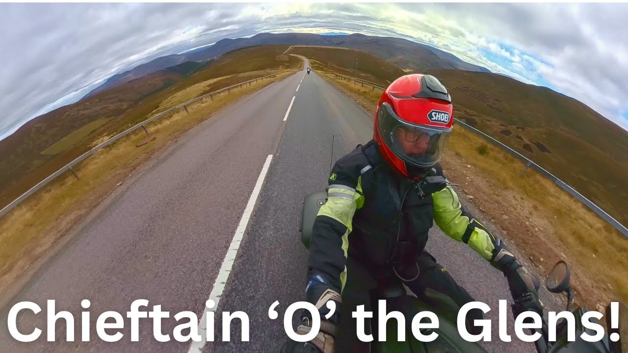 Indian Chieftain Dark Horse. Riding from Glenshee to "The Lecht ...