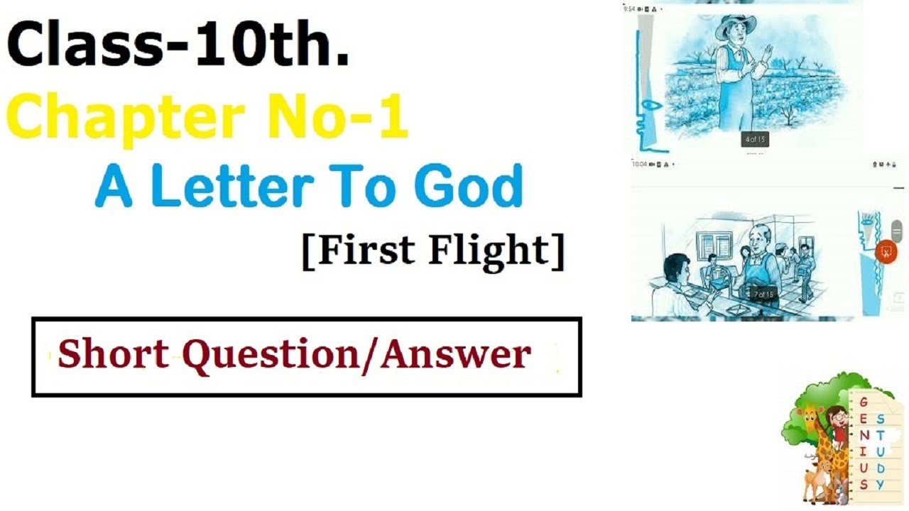 A letter to God || chapter 1|| word meaning || short question answers ...