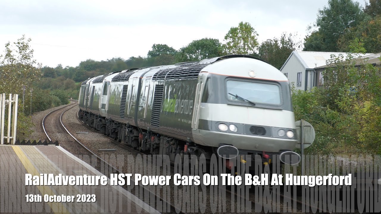 RailAdventure HST Power Cars on The B&H At Hungerford 13.10.23 - 4K ...