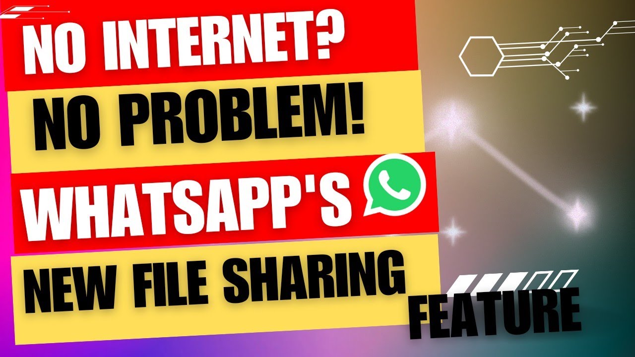 No Internet? No Problem! WhatsApp's New File Sharing Feature! - YouTube