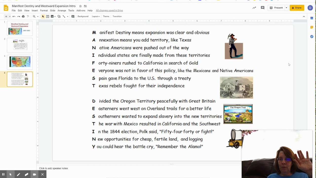Manifest Destiny Lesson #2 Introduction - YouTube